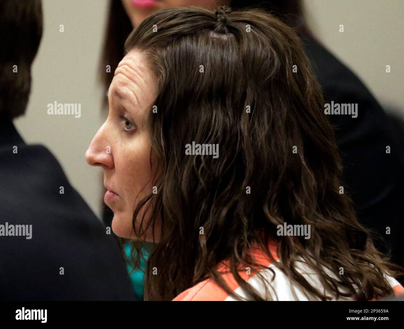 Megan Huntsman looks on during court Monday, April 20, 2015, in Provo ...