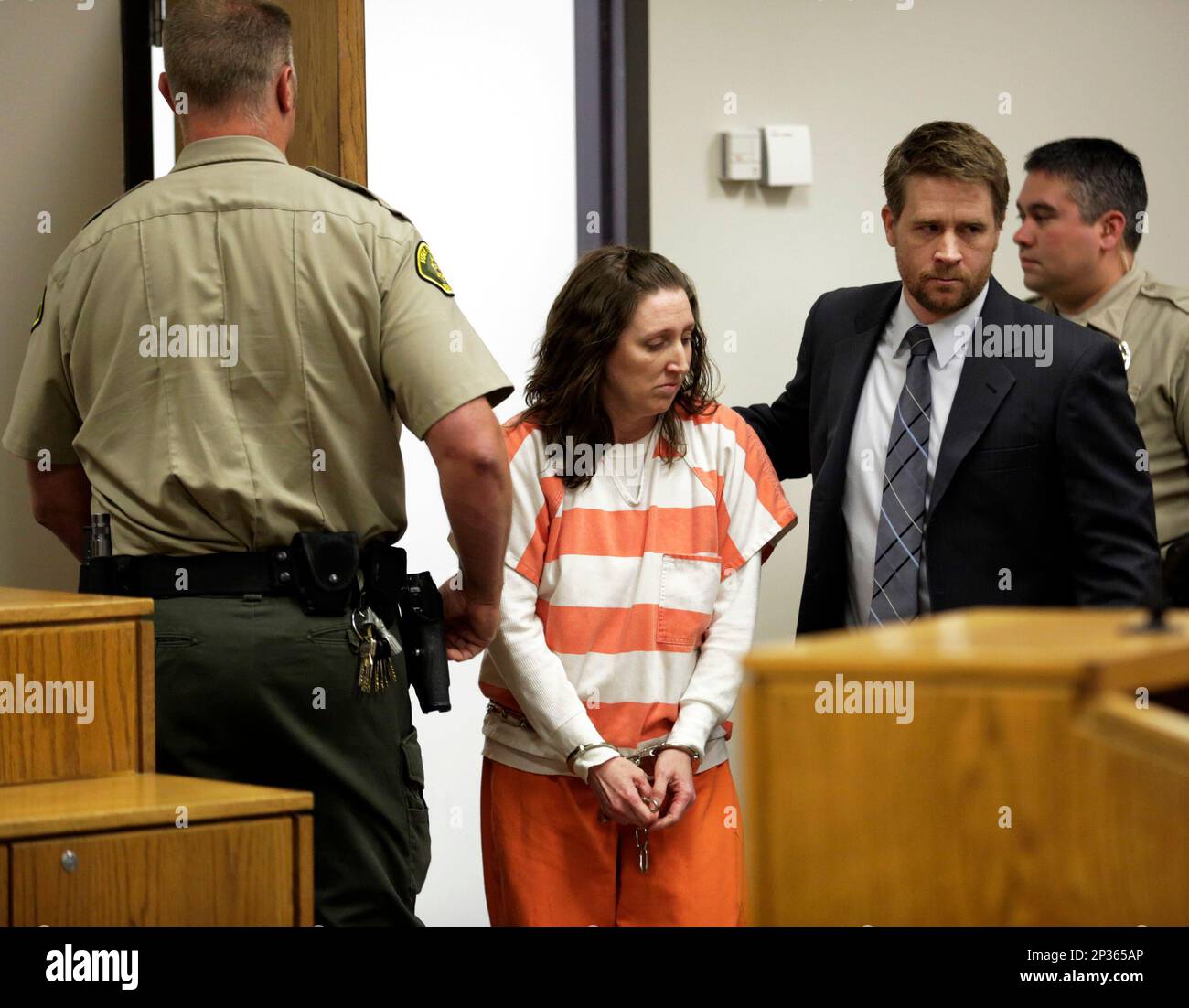 Megan Huntsman arrives in court Monday, April 20, 2015, in Provo, Utah ...