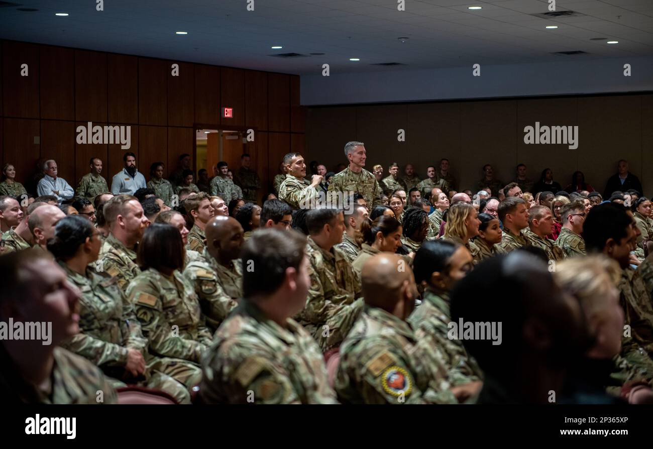U.S. Air Force Col. George Watkins, 325th Fighter Wing commander ...