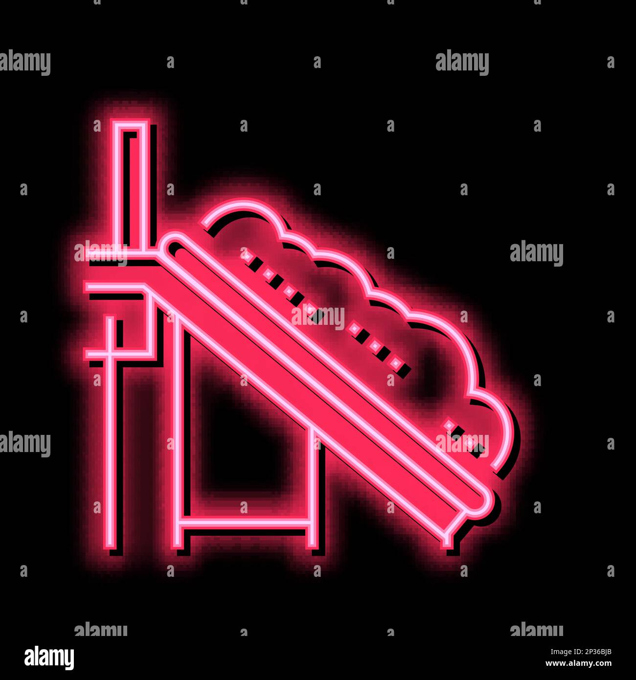 waste sorting conveyor belt color icon vector illustration Stock Vector ...