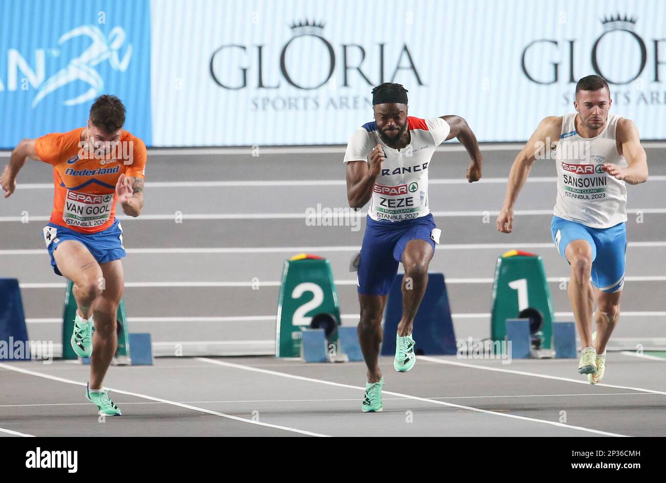 Meba-Mickael Zeze of France, Heat 1, 60 m Men during the European ...
