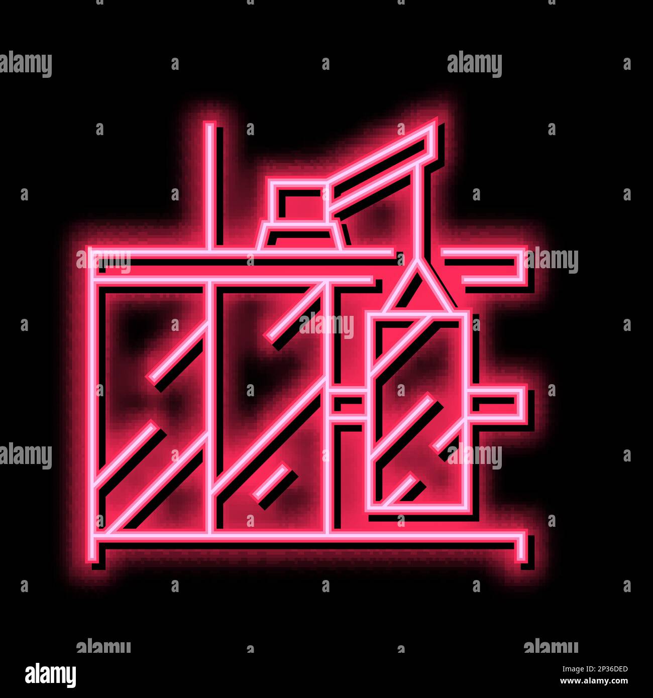 Installation of columns Stock Vector Images - Alamy