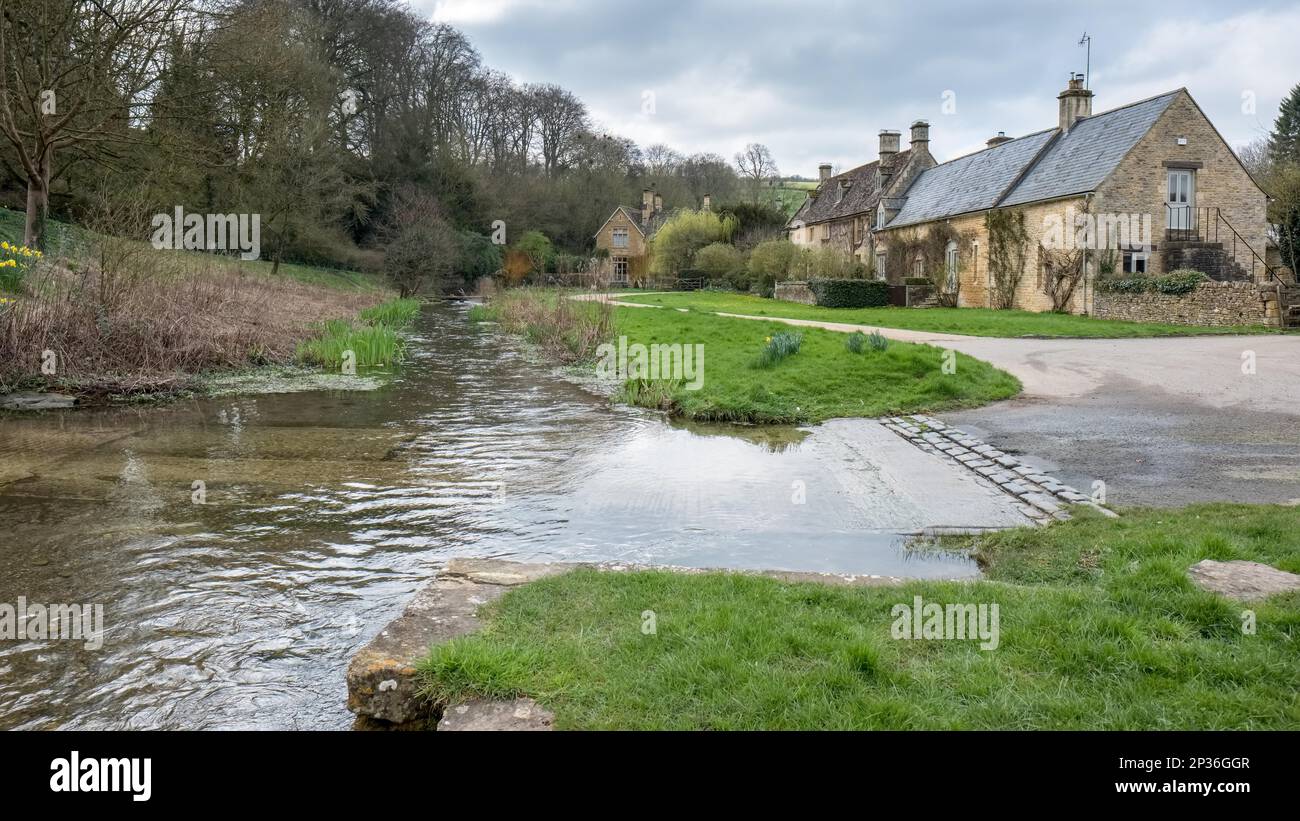 Scenic View of Upper Slaughter Village Stock Photo - Alamy