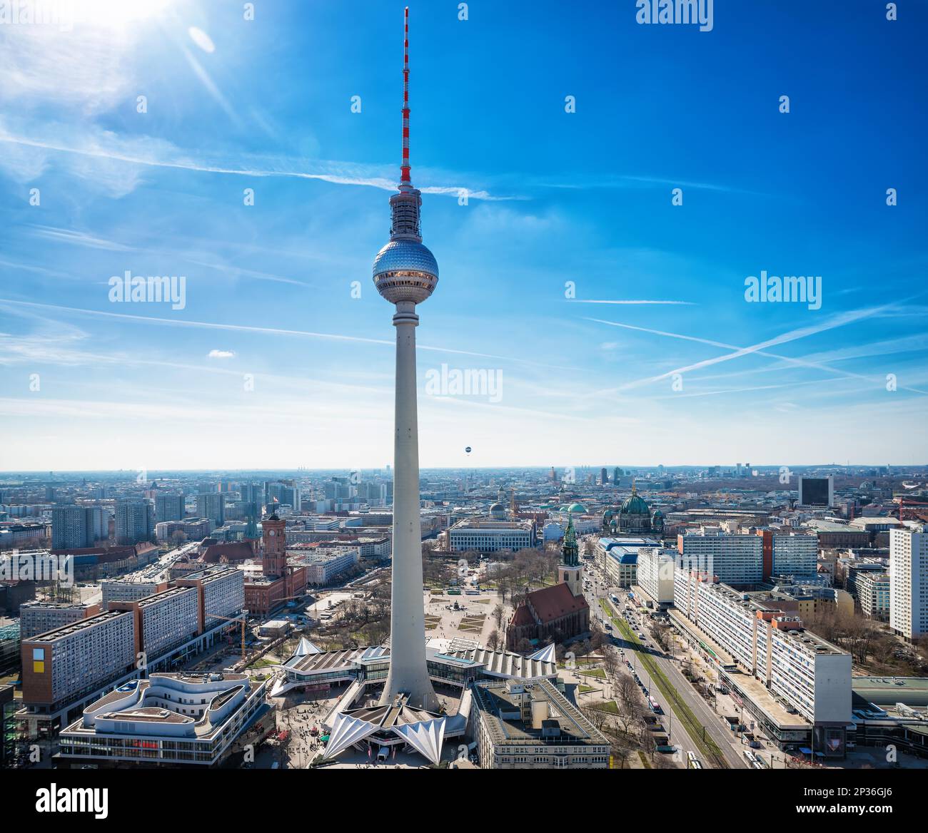 panoramic view at the skyline of berlin Stock Photo - Alamy
