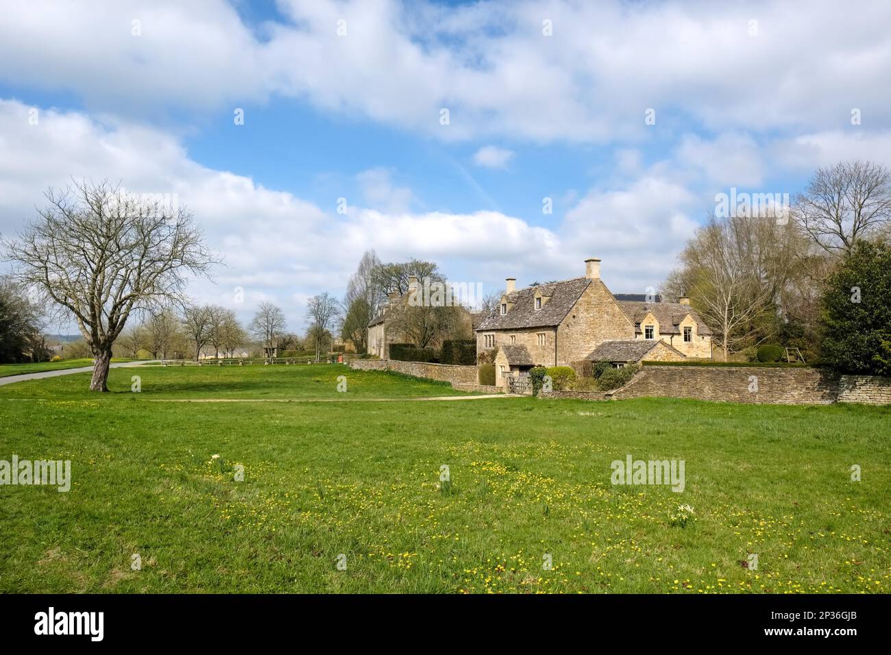 Picturesque Wyck Rissington Village in the Cotswolds Stock Photo - Alamy
