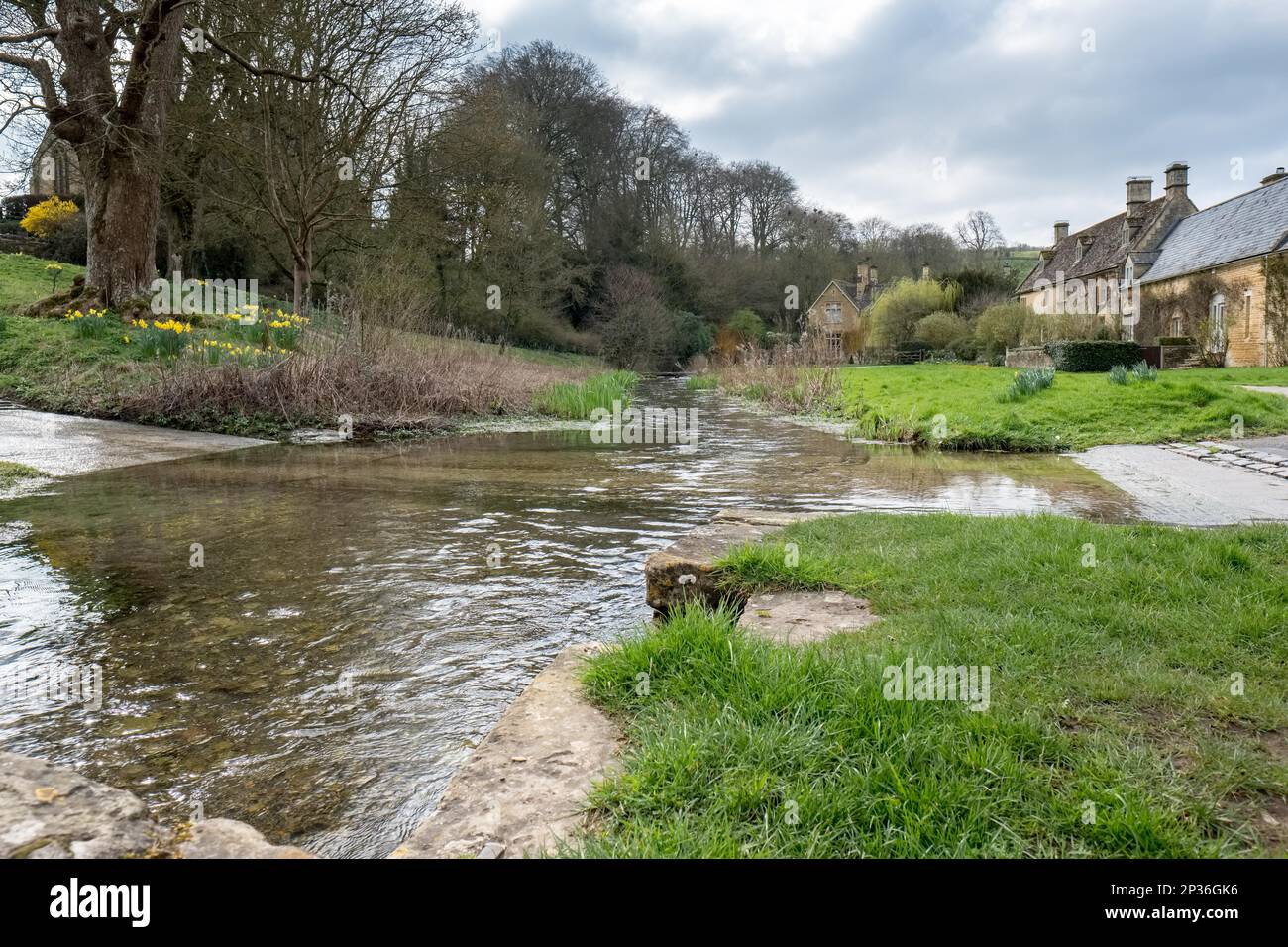 Scenic View of Upper Slaughter Village Stock Photo - Alamy