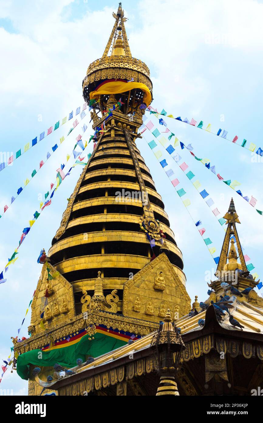 Kathmandu, Monkey Temple Stock Photo - Alamy
