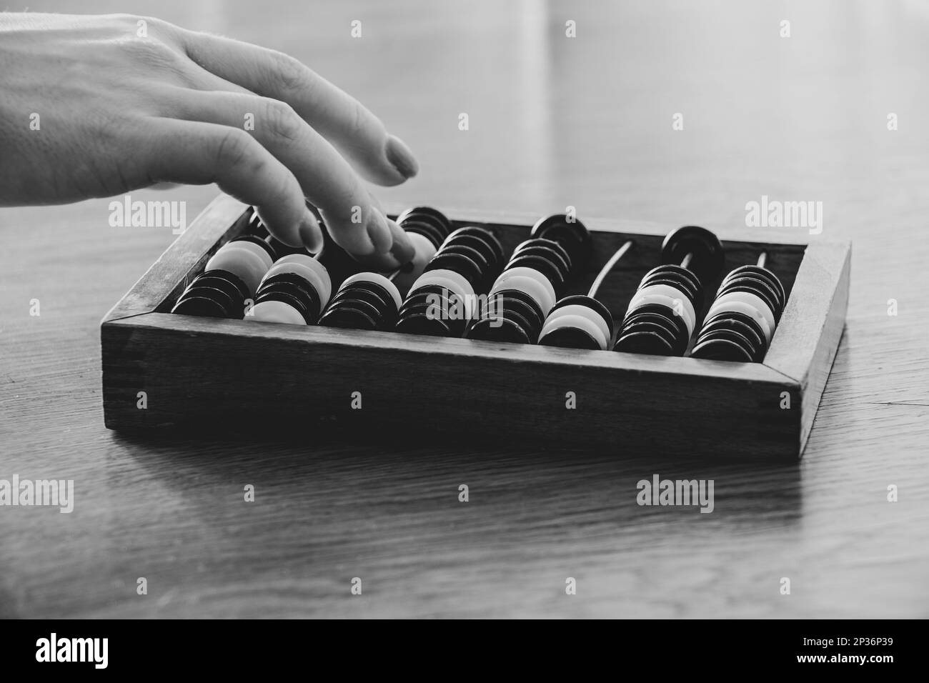 Antique hand calculator Black and White Stock Photos & Images - Alamy