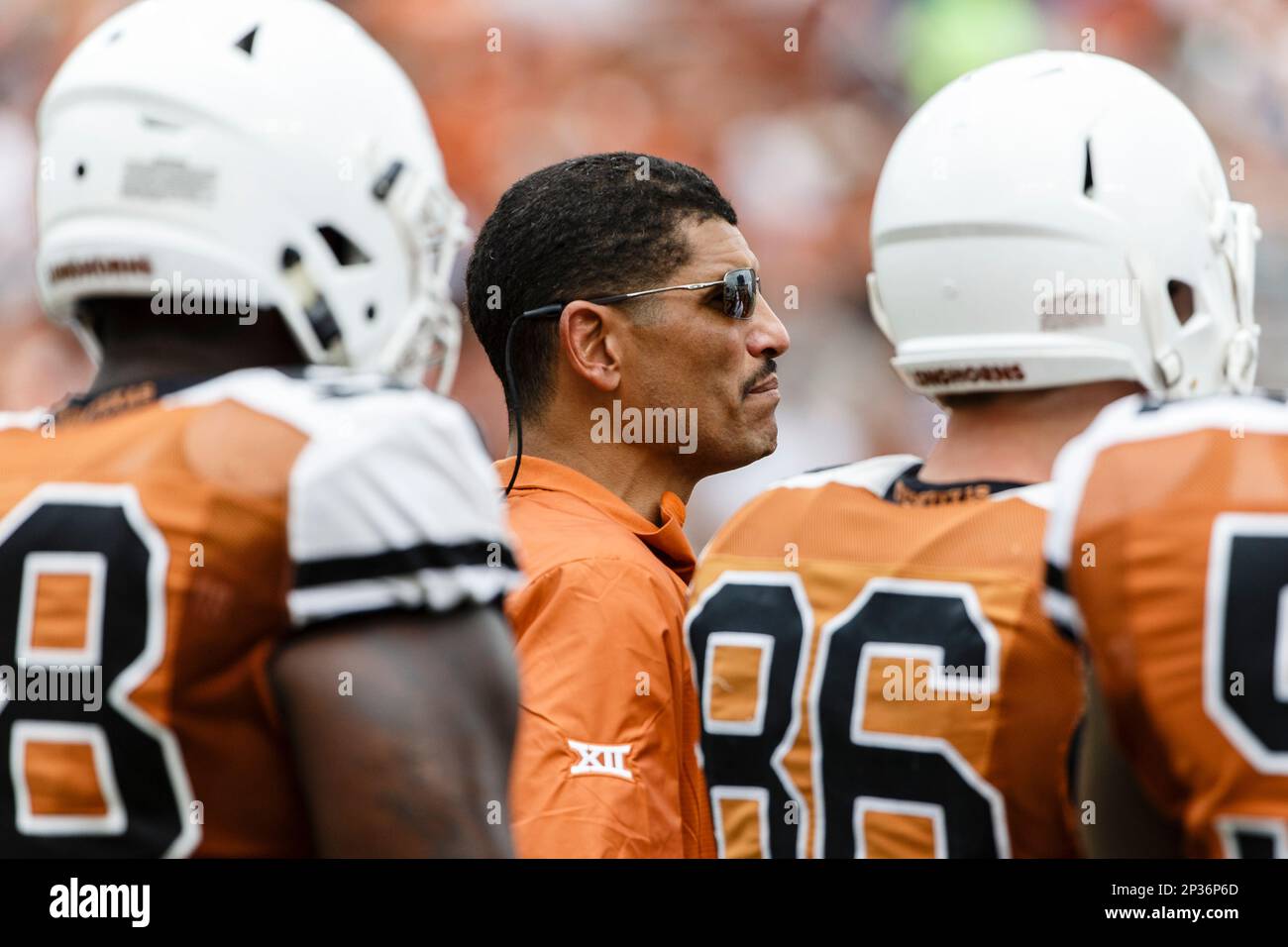 April 18, 2105: Texas Longhorns wide receivers coach Jay Norvell during ...