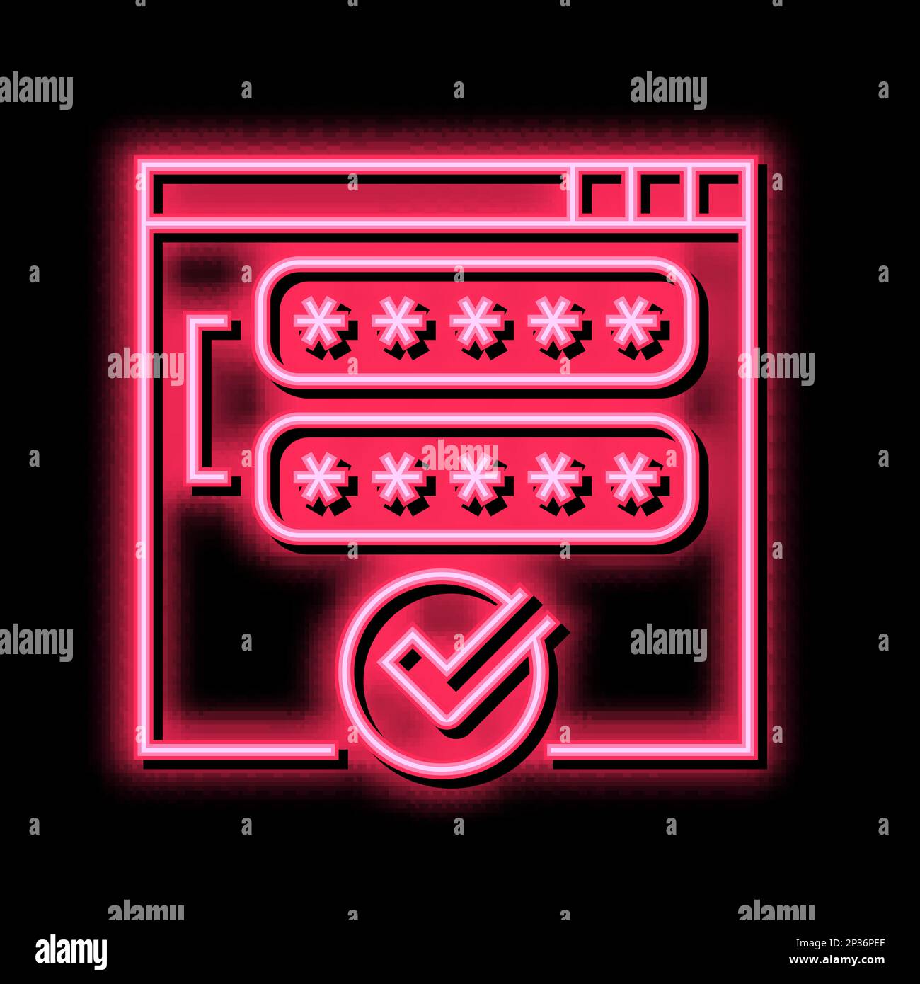 access password accepted color icon vector illustration Stock Vector ...