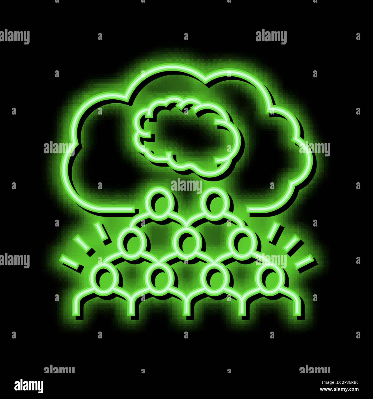 social philosophy neon glow icon illustration Stock Vector Image & Art ...