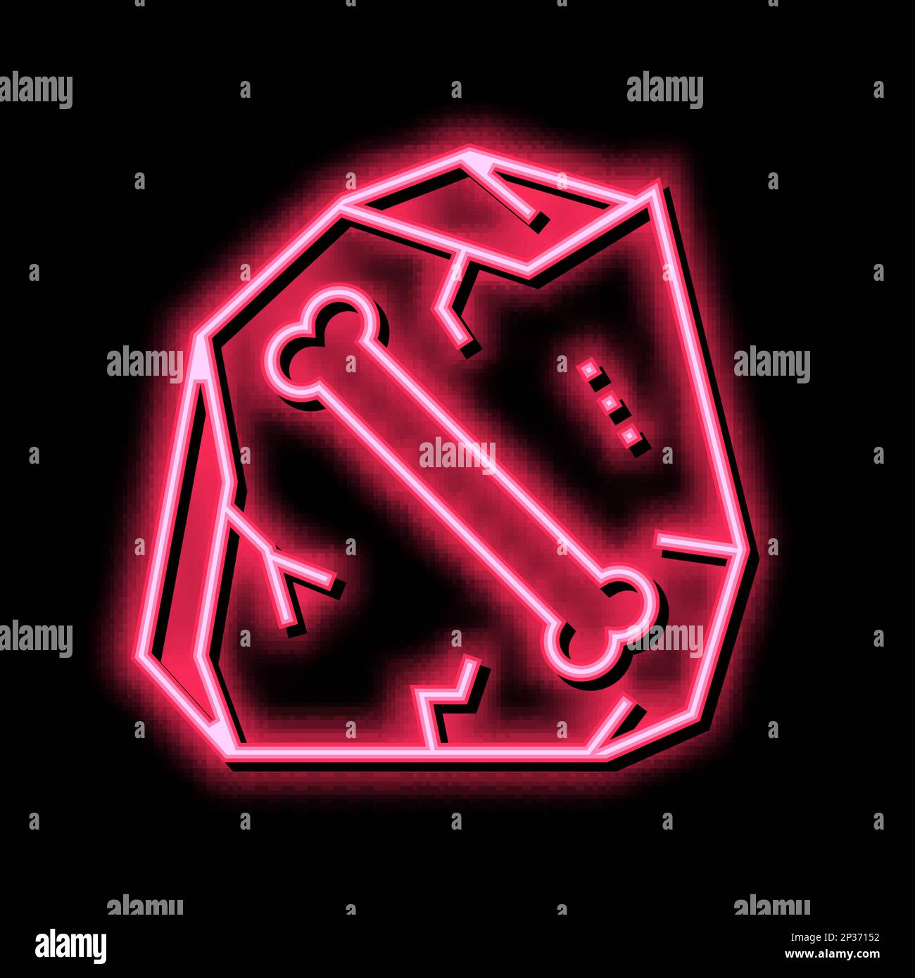 bone in stone color icon vector illustration Stock Vector Image & Art ...