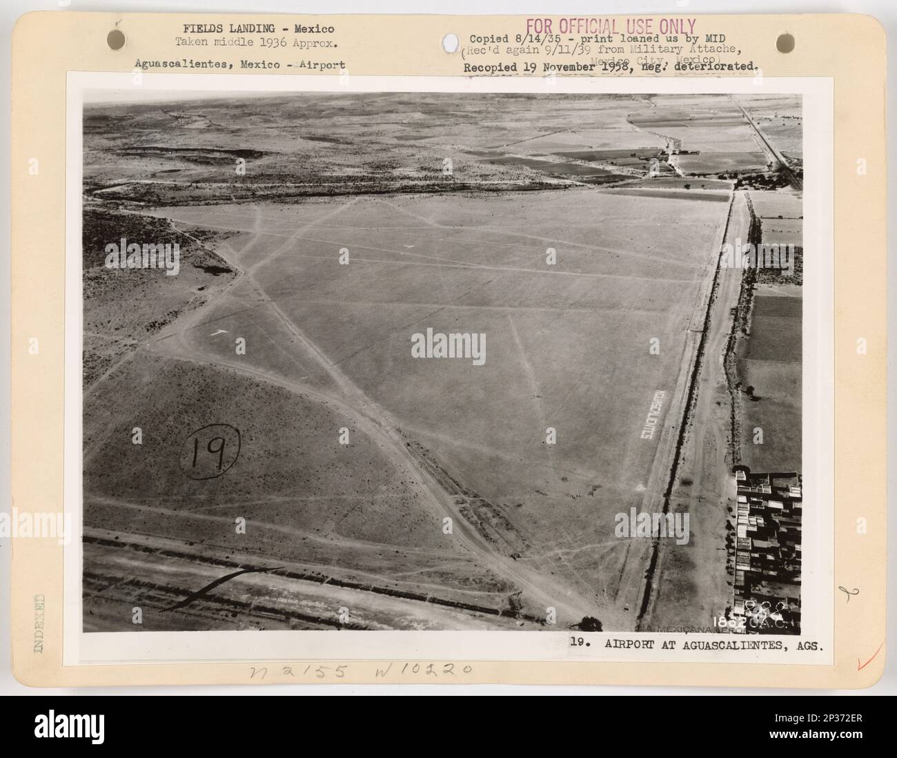 Landing Fields - Mexico, Aerial Photograph Stock Photo - Alamy