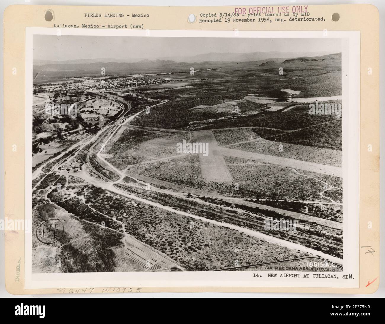 Landing Fields - Mexico, Aerial Photograph Stock Photo - Alamy