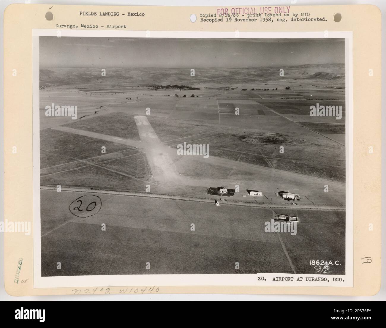 Landing Fields - Mexico, Aerial Photograph Stock Photo - Alamy