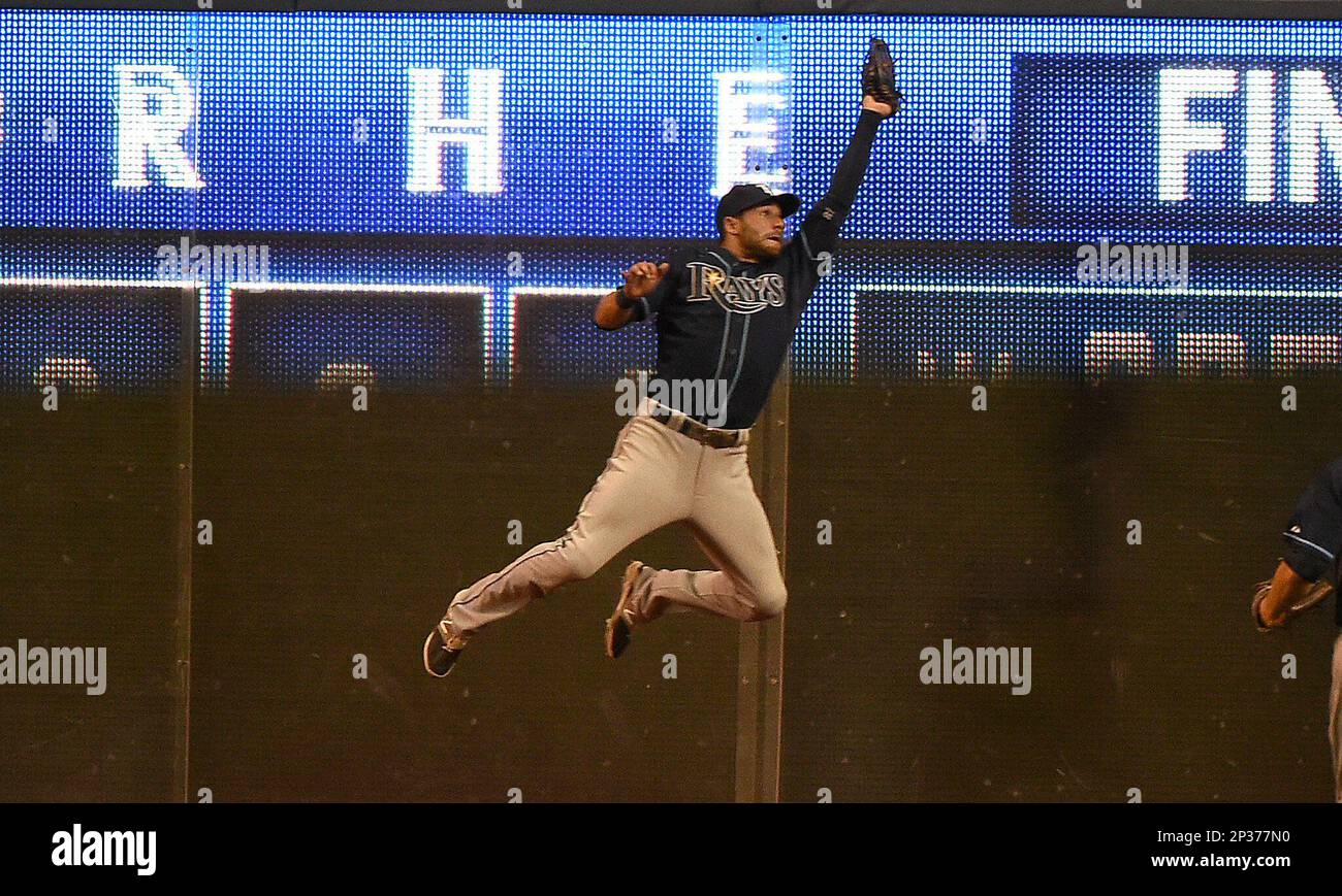 April 14, 2015: Tampa Bay Rays center fielder Kevin Kiermaier (39 ...