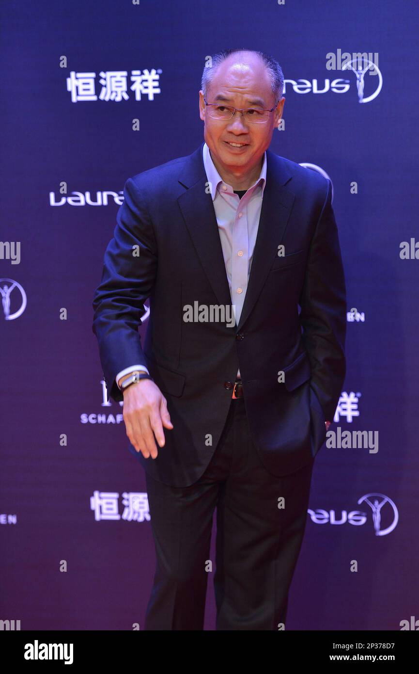 Former Chinese Olympic gymnastics champion Li Ning, chairman of Li Ning ...