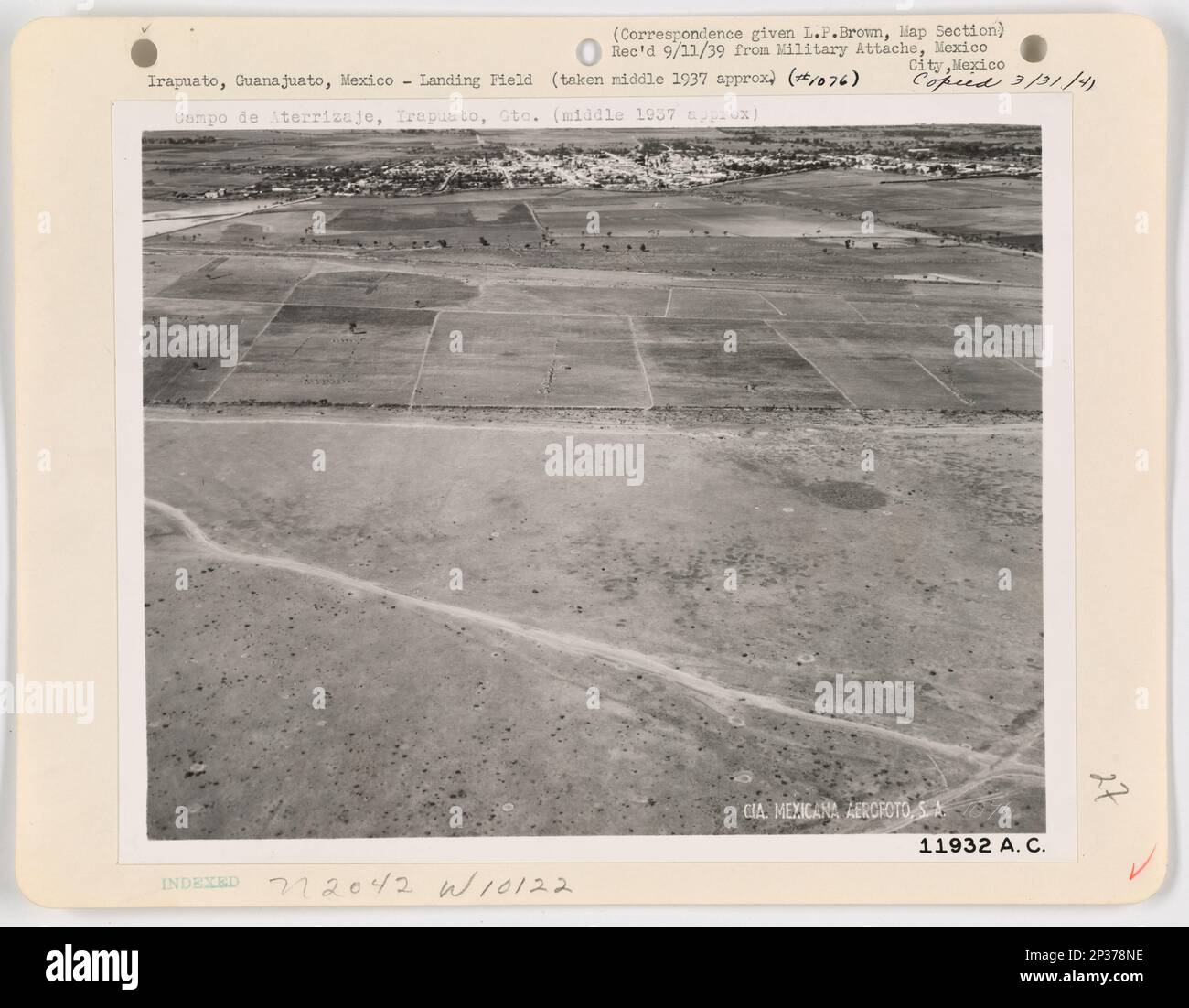 Landing Fields - Mexico, Aerial Photograph Stock Photo - Alamy