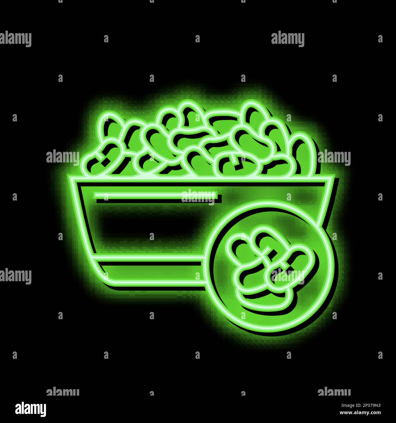 beans groat neon glow icon illustration Stock Vector Image & Art - Alamy