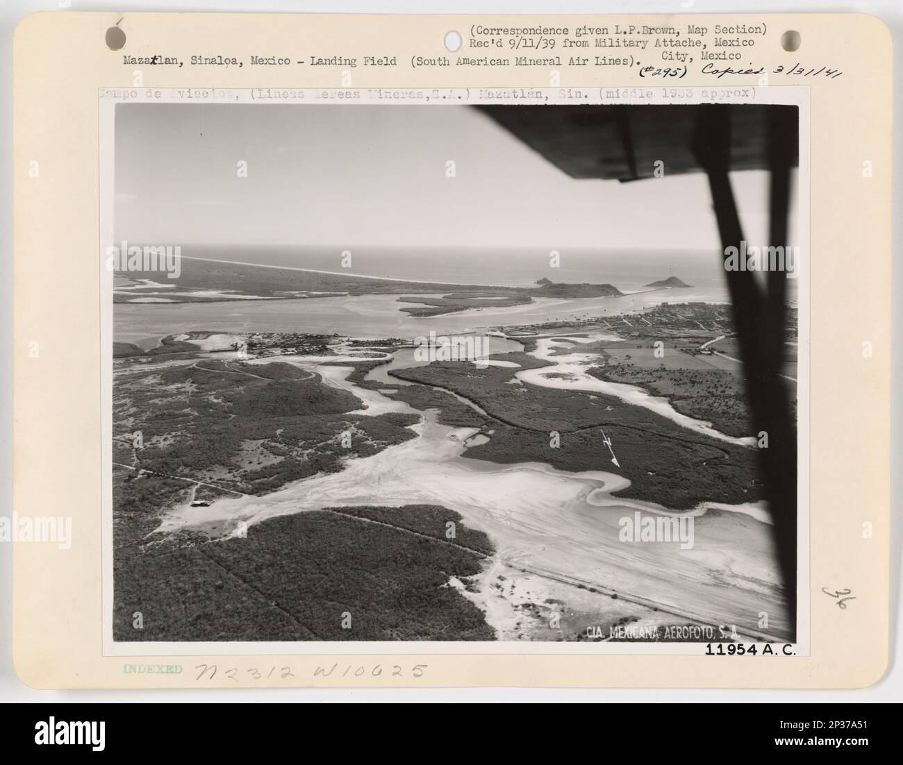 Landing Fields - Mexico, Aerial Photograph Stock Photo - Alamy
