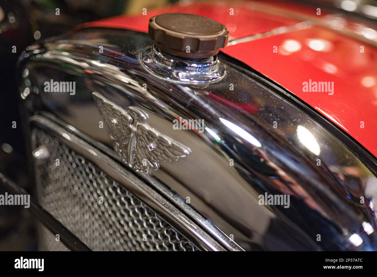 Old Austin Car in the Motor Museum at Bourton-on-the-Water Stock Photo ...