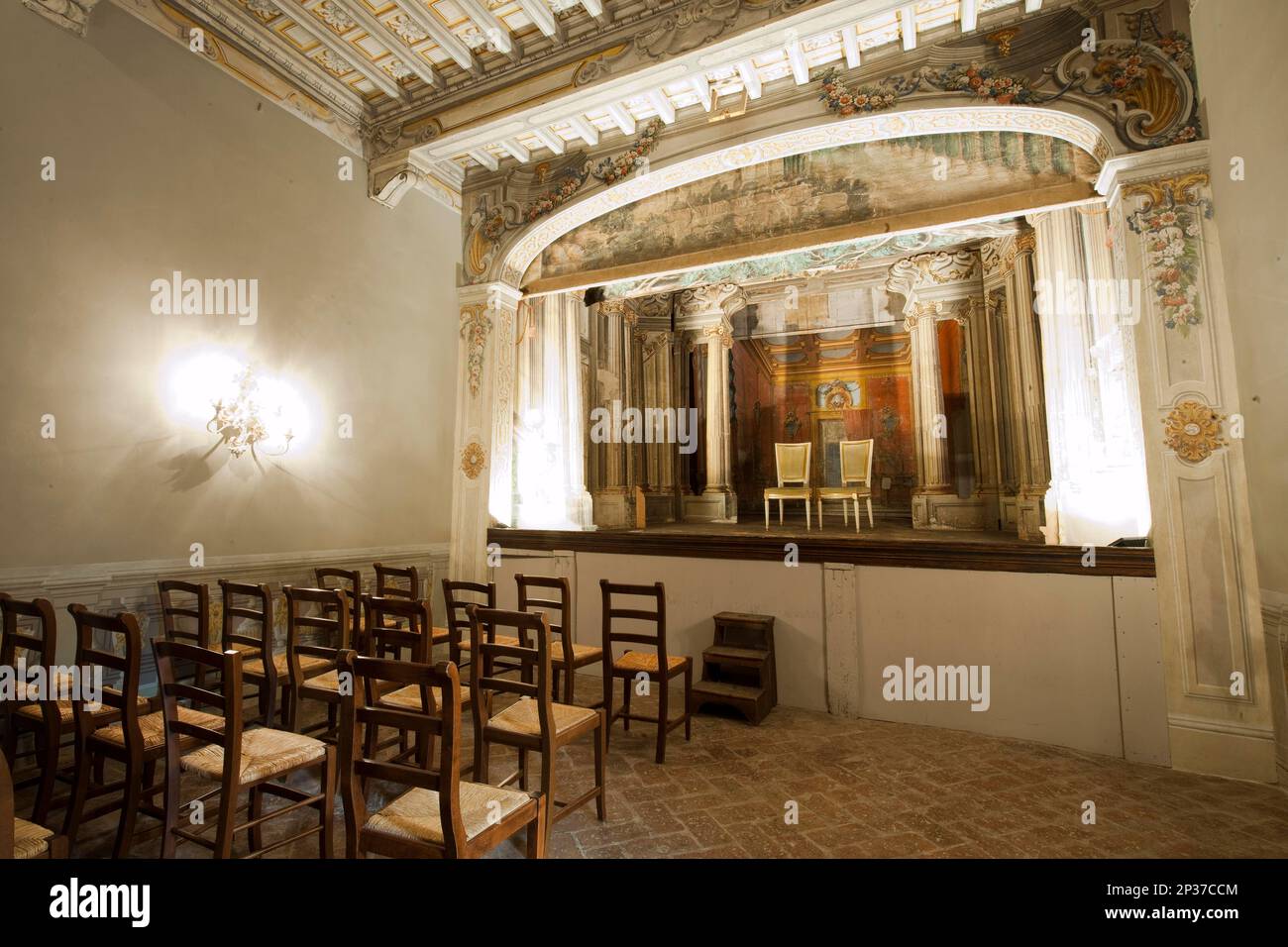 Castello di Meleto, Theatre Hall, 11th century castle, Gaiole In ...