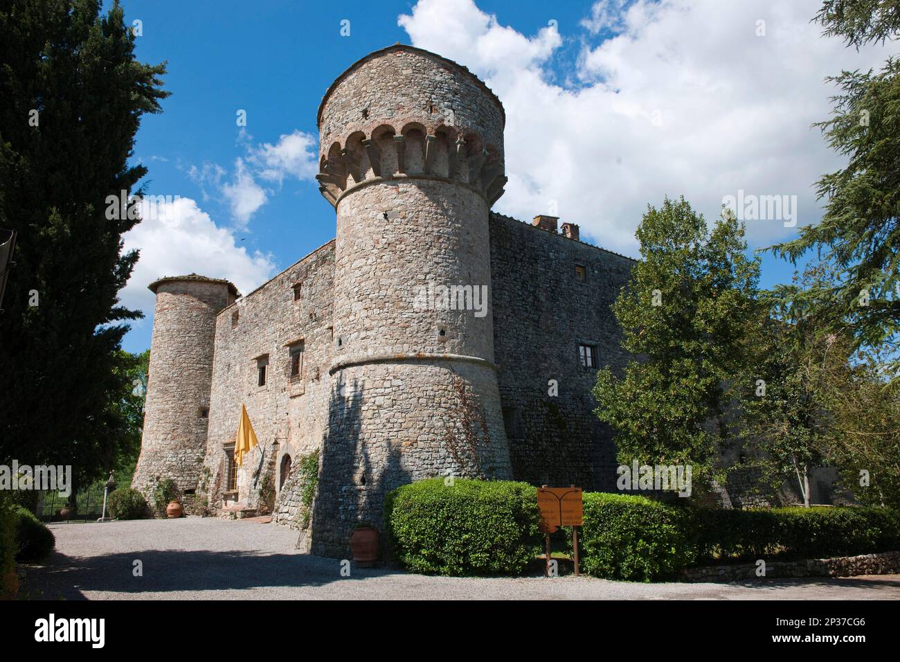 Castello di Meleto, 11th century castle, Gaiole In Chianti, Siena ...
