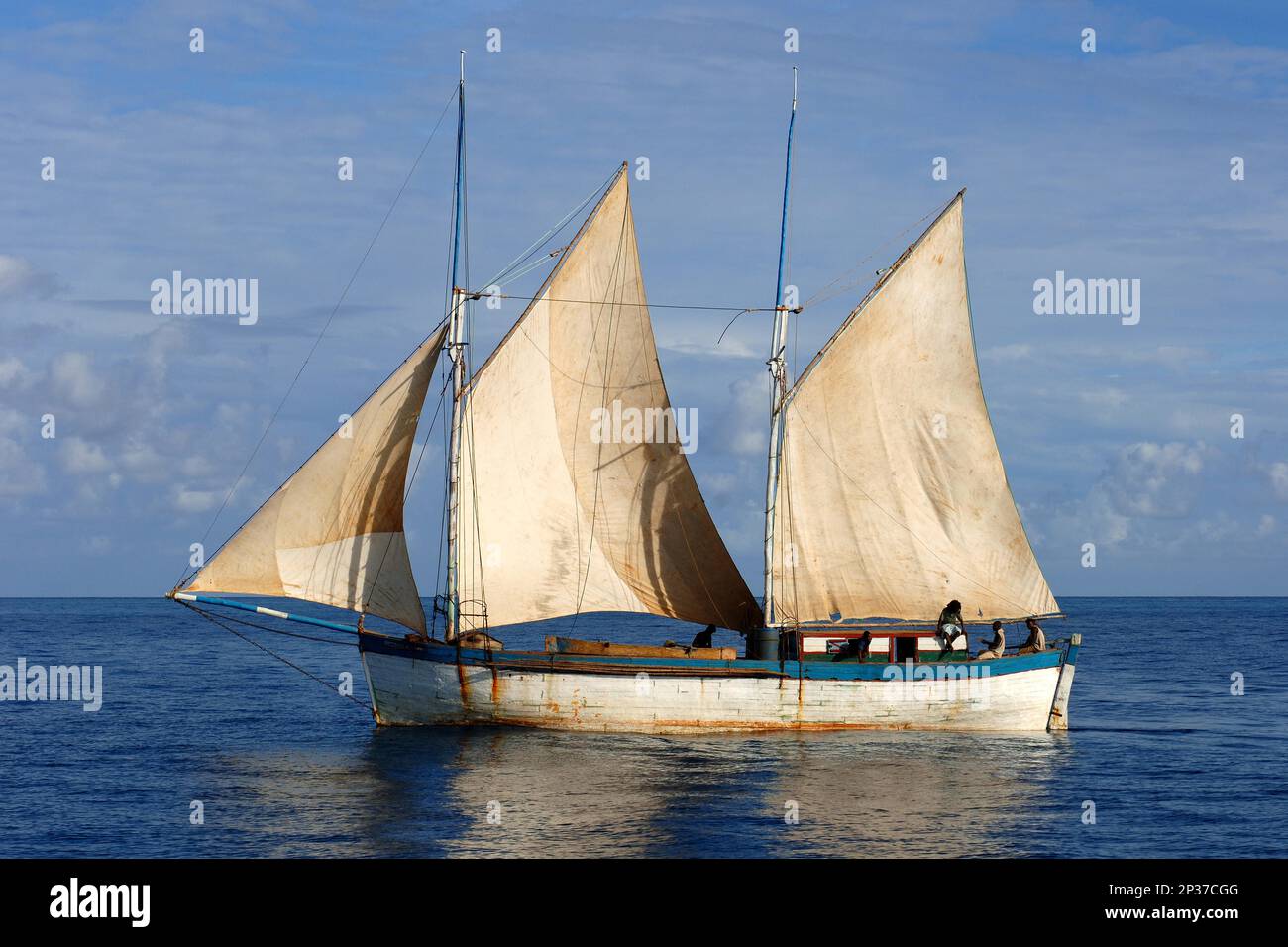 Native sailboat, Nosy Be Island, Madagascar Indian Ocean Stock Photo ...