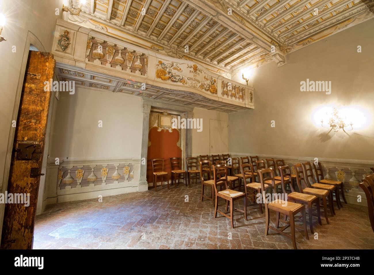 Castello di Meleto, Theatre Hall, 11th century castle, Gaiole In ...