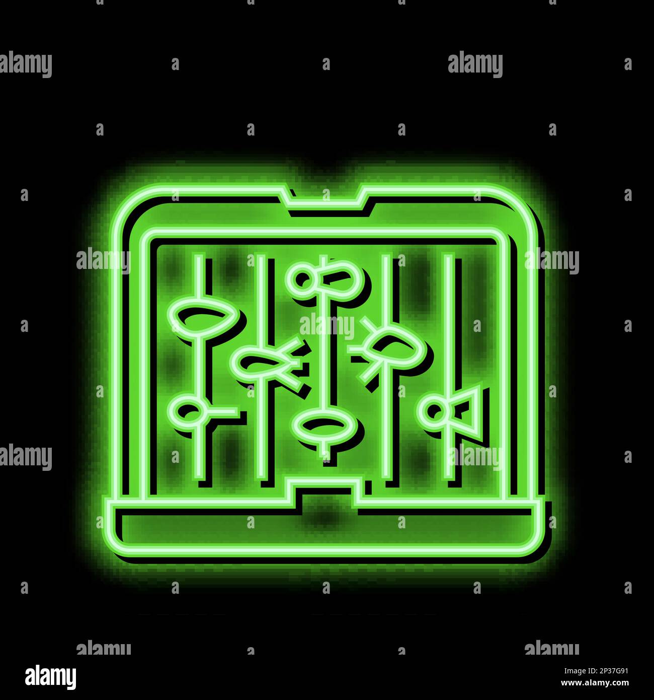 fly fishing box neon glow icon illustration Stock Vector Image & Art ...