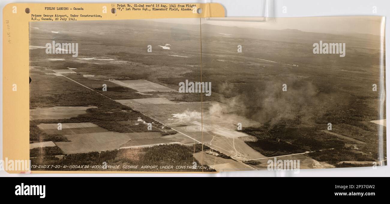 Landing Fields - Canada, Aerial Photograph Stock Photo - Alamy