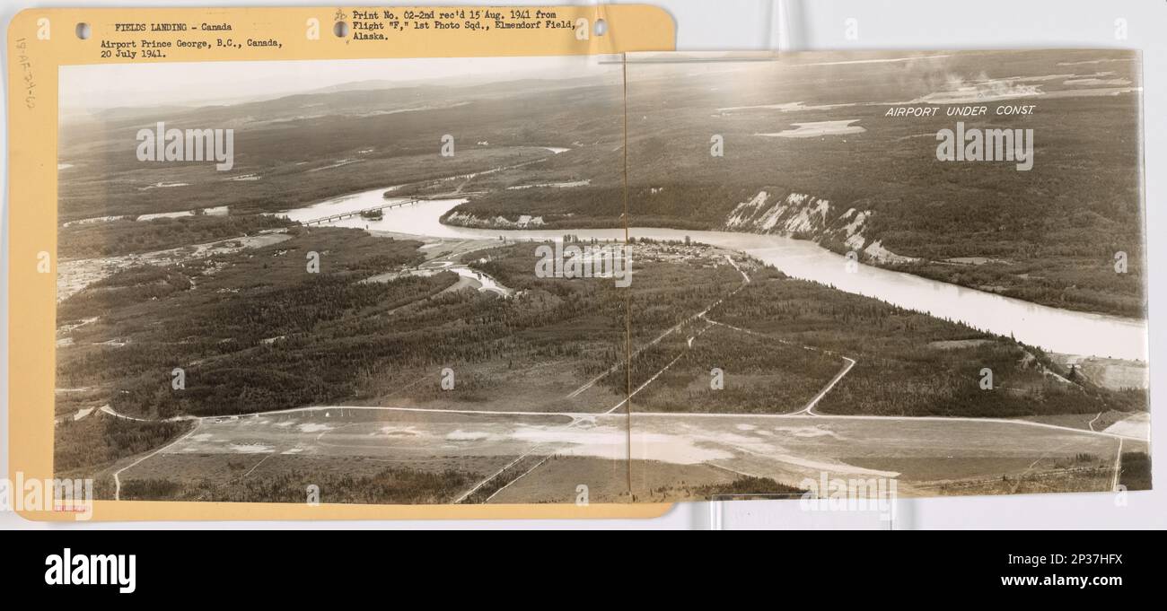 Landing Fields - Canada, Aerial Photograph Stock Photo - Alamy