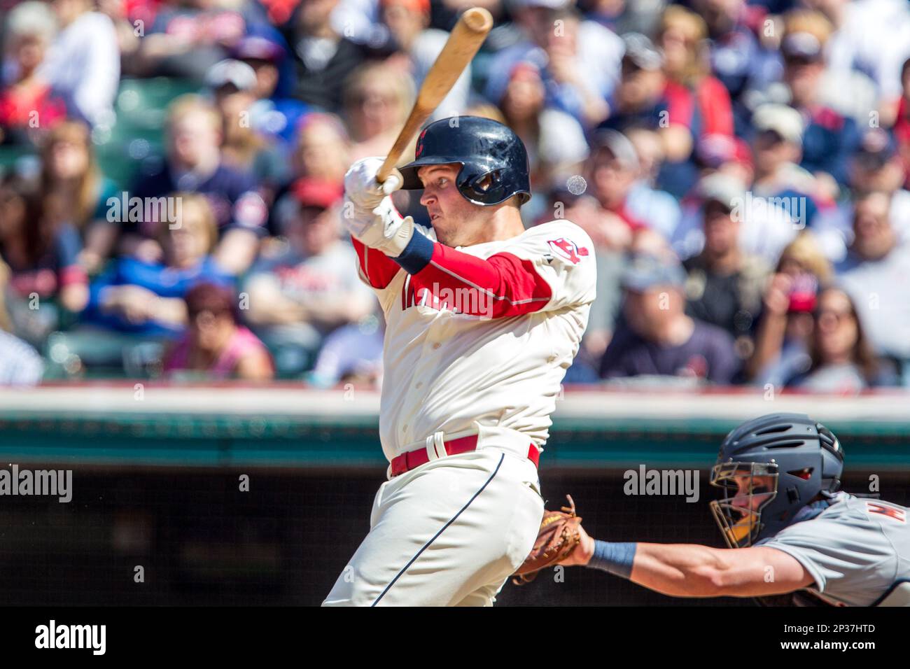 12 April 2015: Cleveland Indians Outfield Jerry Sands (40) [7467] at ...