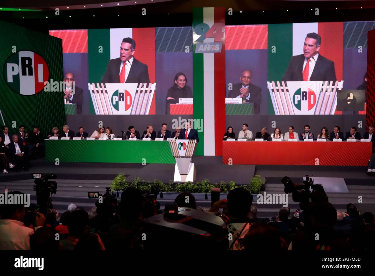 March 4, 2023, Mexico City, Mexico: The president of the Institutional ...