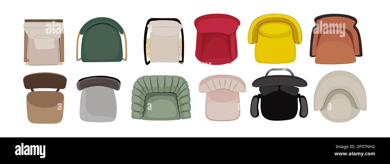 Chairs top view Stock Vector Images - Alamy