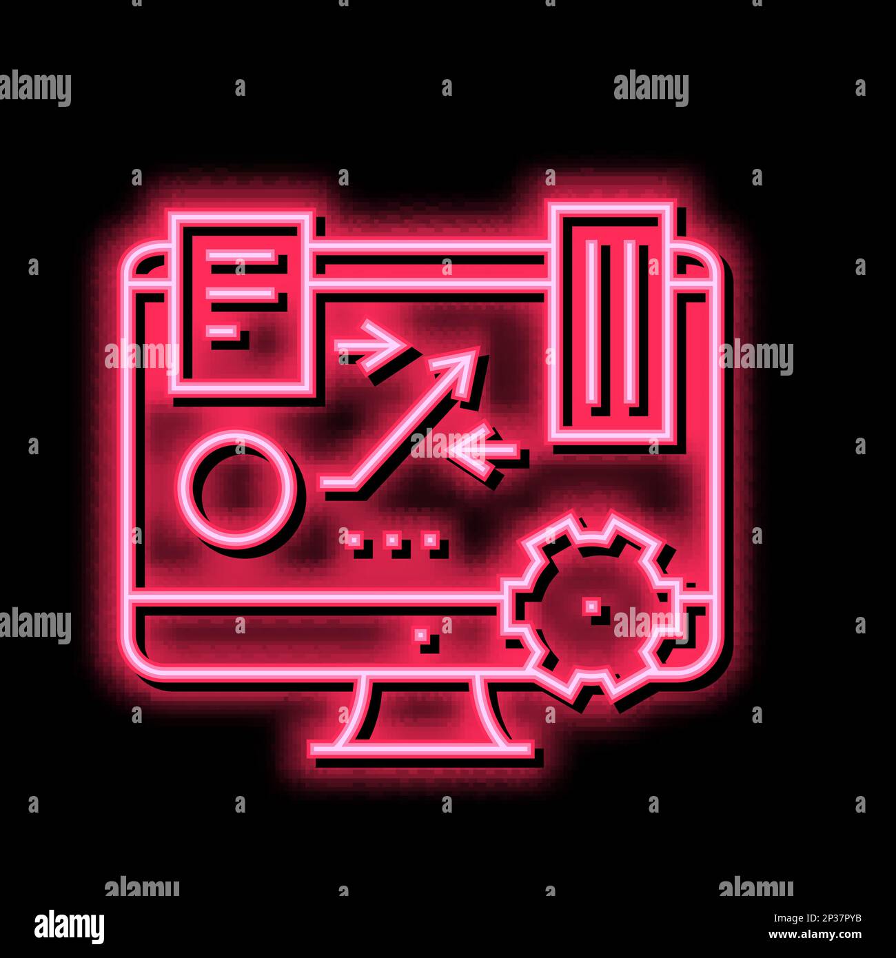tasks planning color icon vector illustration sign Stock Vector Image ...