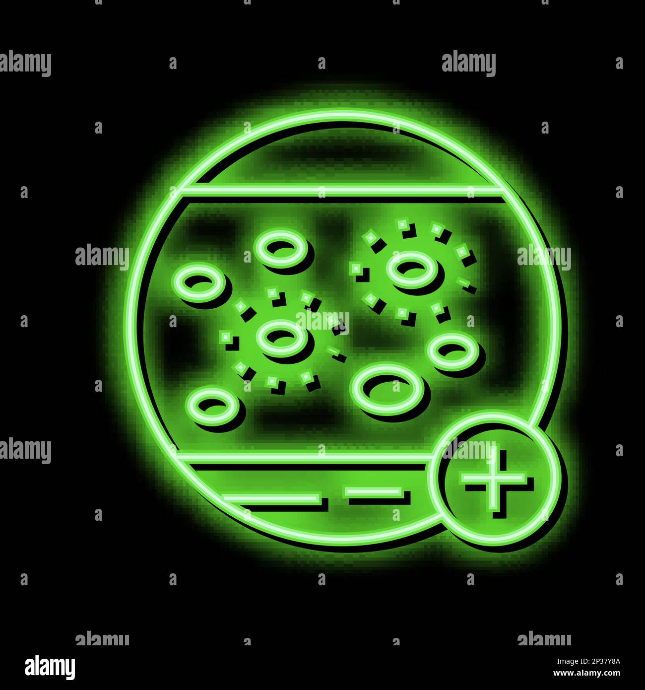 skin infections neon glow icon illustration Stock Vector Image & Art ...