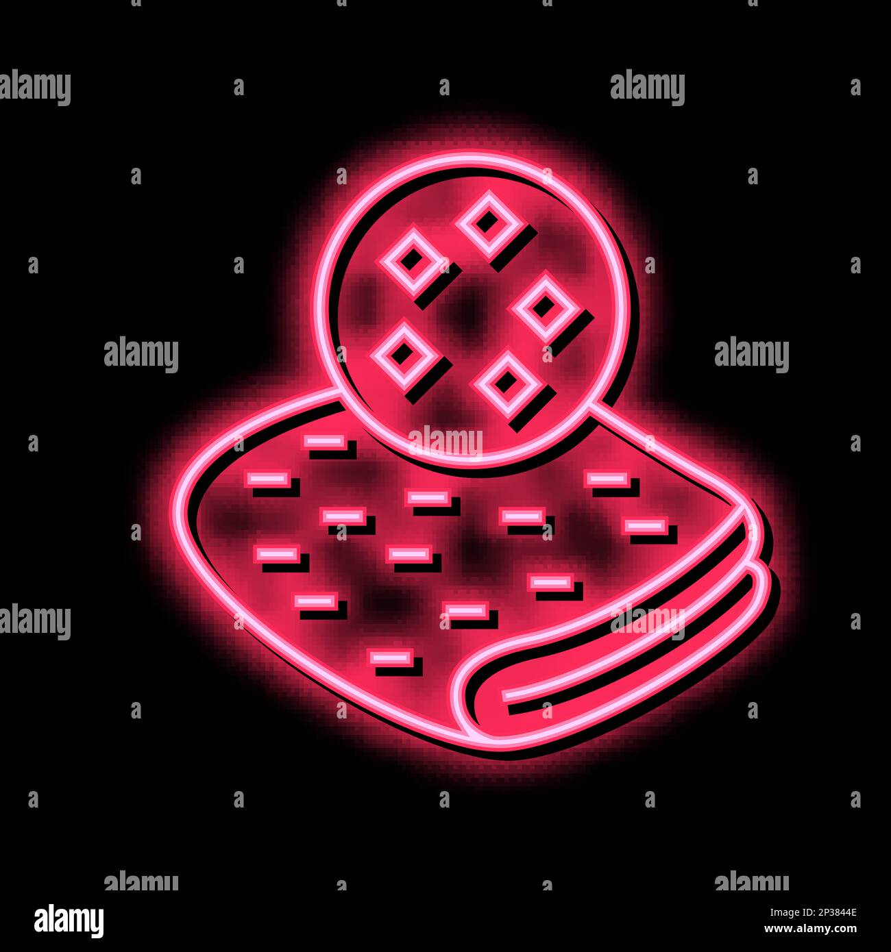satin fabric neon glow icon illustration Stock Vector Image & Art - Alamy