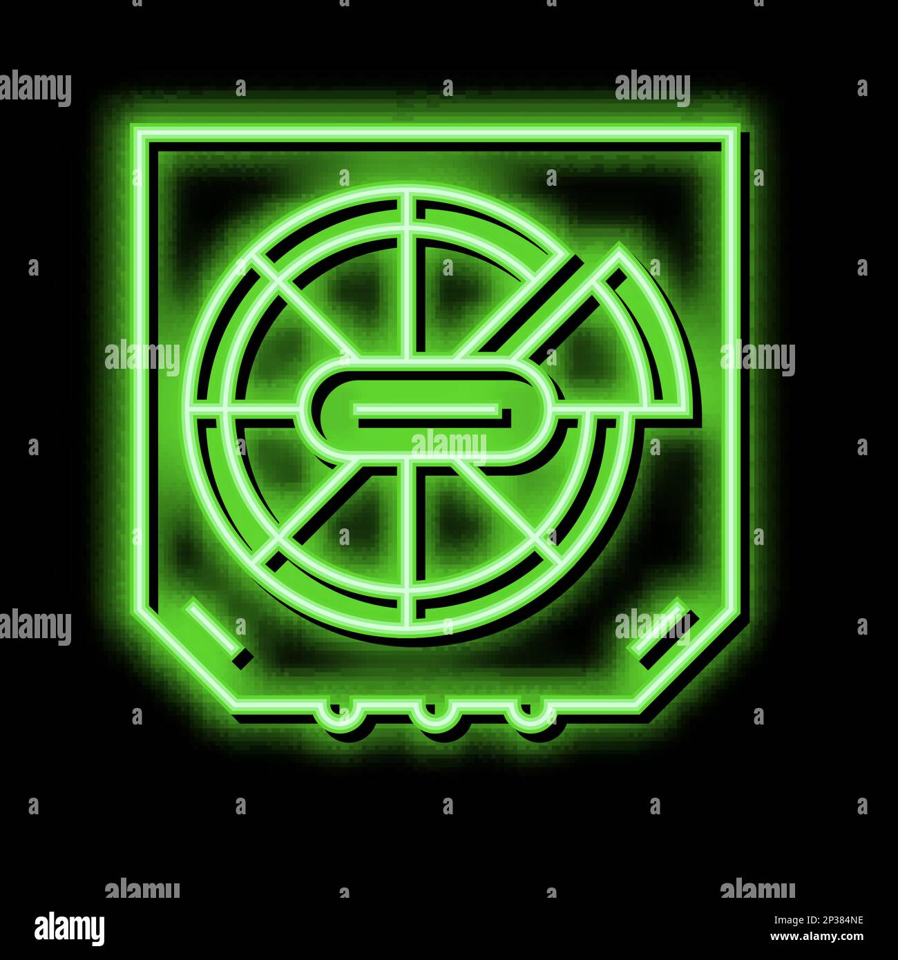 pizza box neon glow icon illustration Stock Vector Image & Art - Alamy