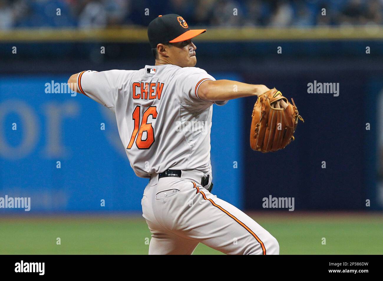 07 April 2015: Baltimore Orioles starting pitcher Wei-Yin Chen (16 ...