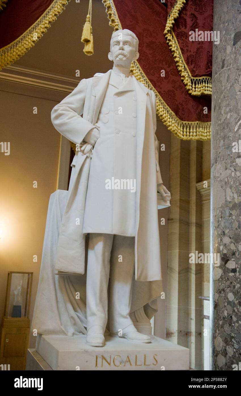 UNITED STATES - APRIL 27: A statue of John James Ingalls in Statuary ...