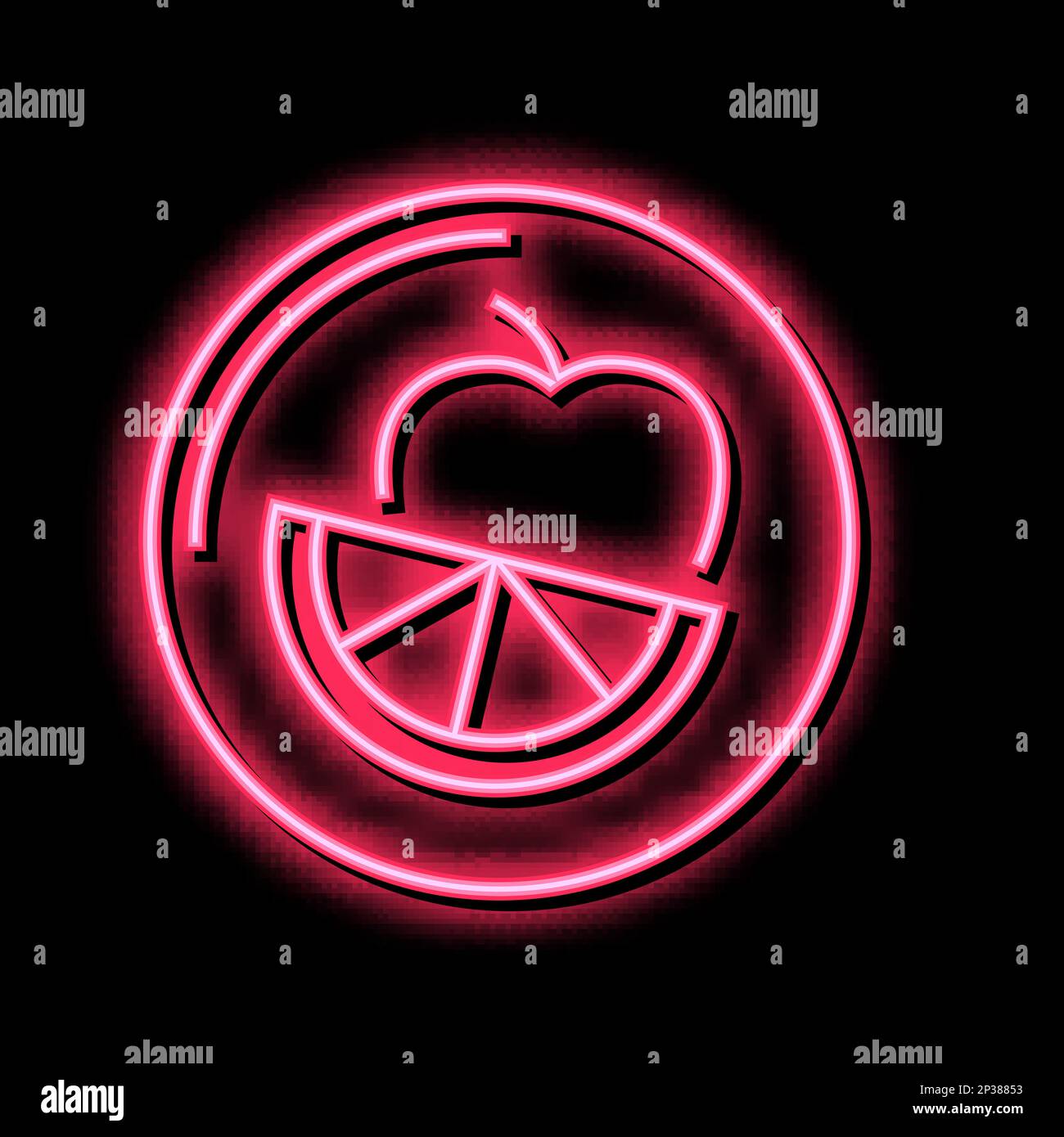 fruits department store neon glow icon illustration Stock Vector Image ...