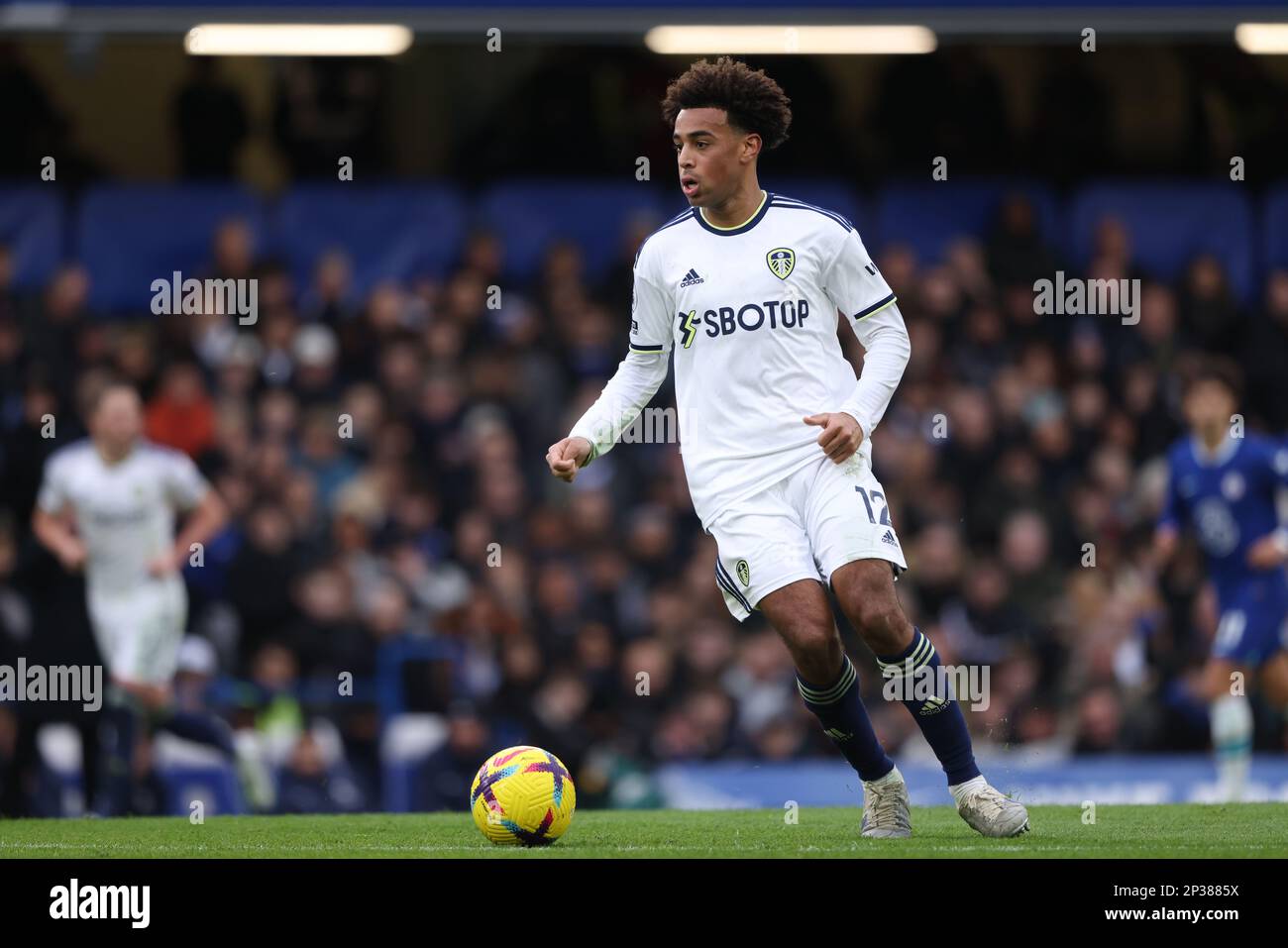 London, UK. 04th Mar, 2023. Tyler Adams (LU) at the Chelsea v Leeds ...