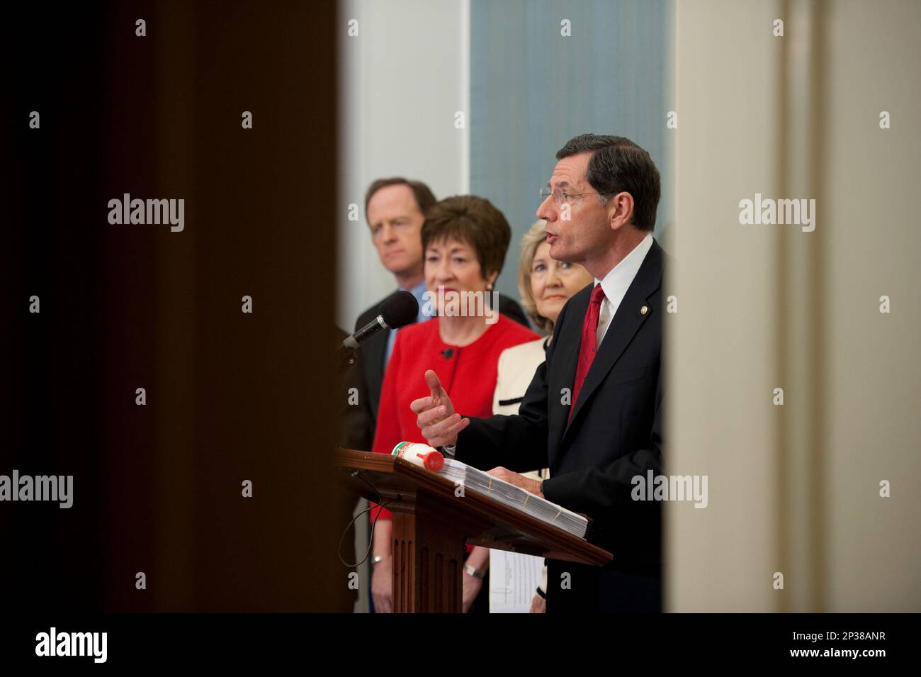 UNITED STATES - JULY 14: Patrick Toomey, R-Pa., Susan Collins, R-Maine ...