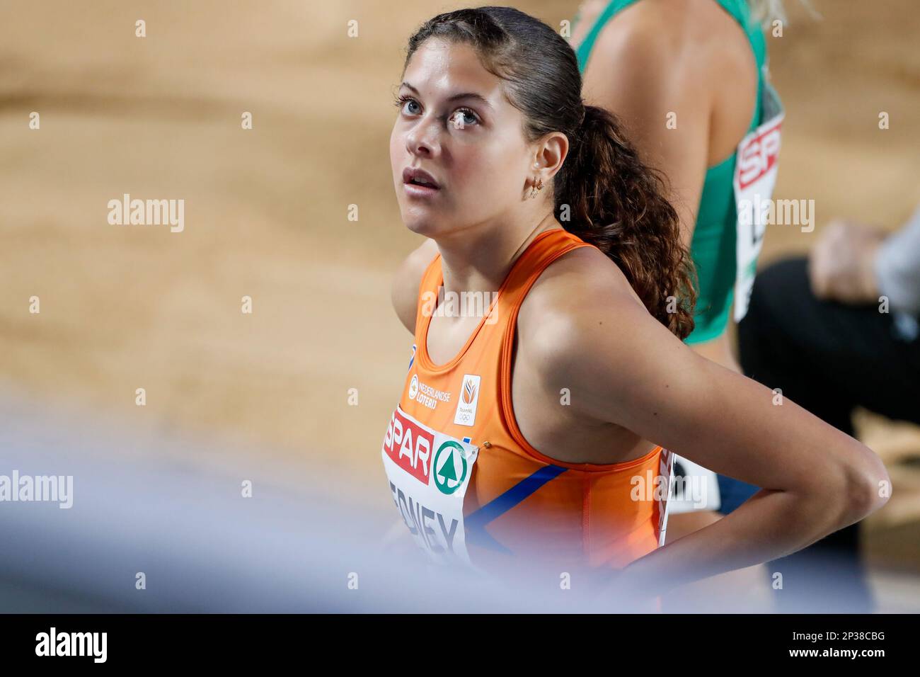 ISTANBUL, TURKEY - MARCH 5: Zoe Sedney of the Netherlands reacts after ...