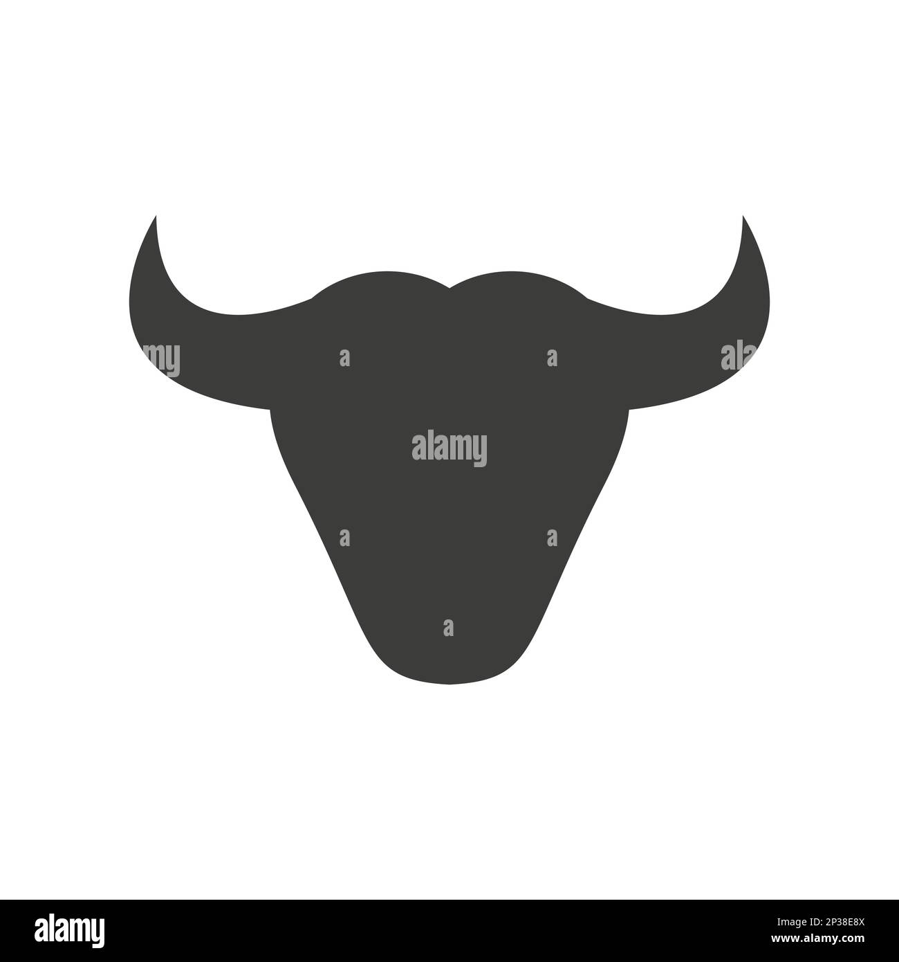 Bull bison icon vector illustration isolated on white background Stock ...