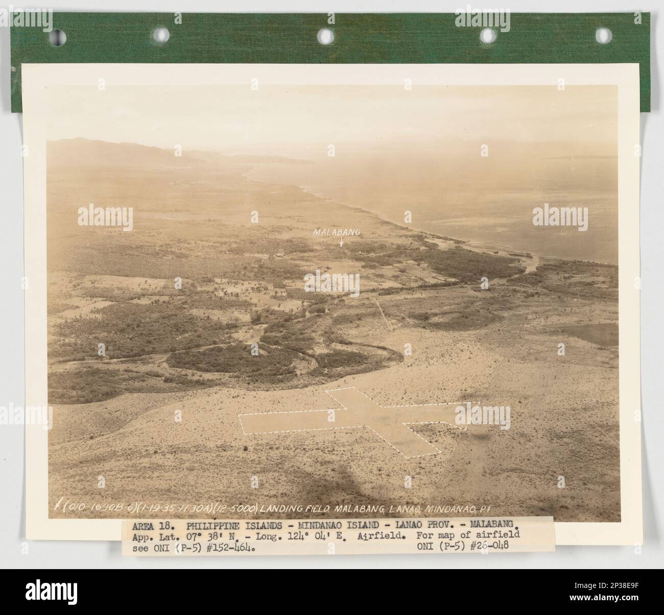 Landing Fields - Philippines - Malabang, Aerial Photograph Stock Photo ...