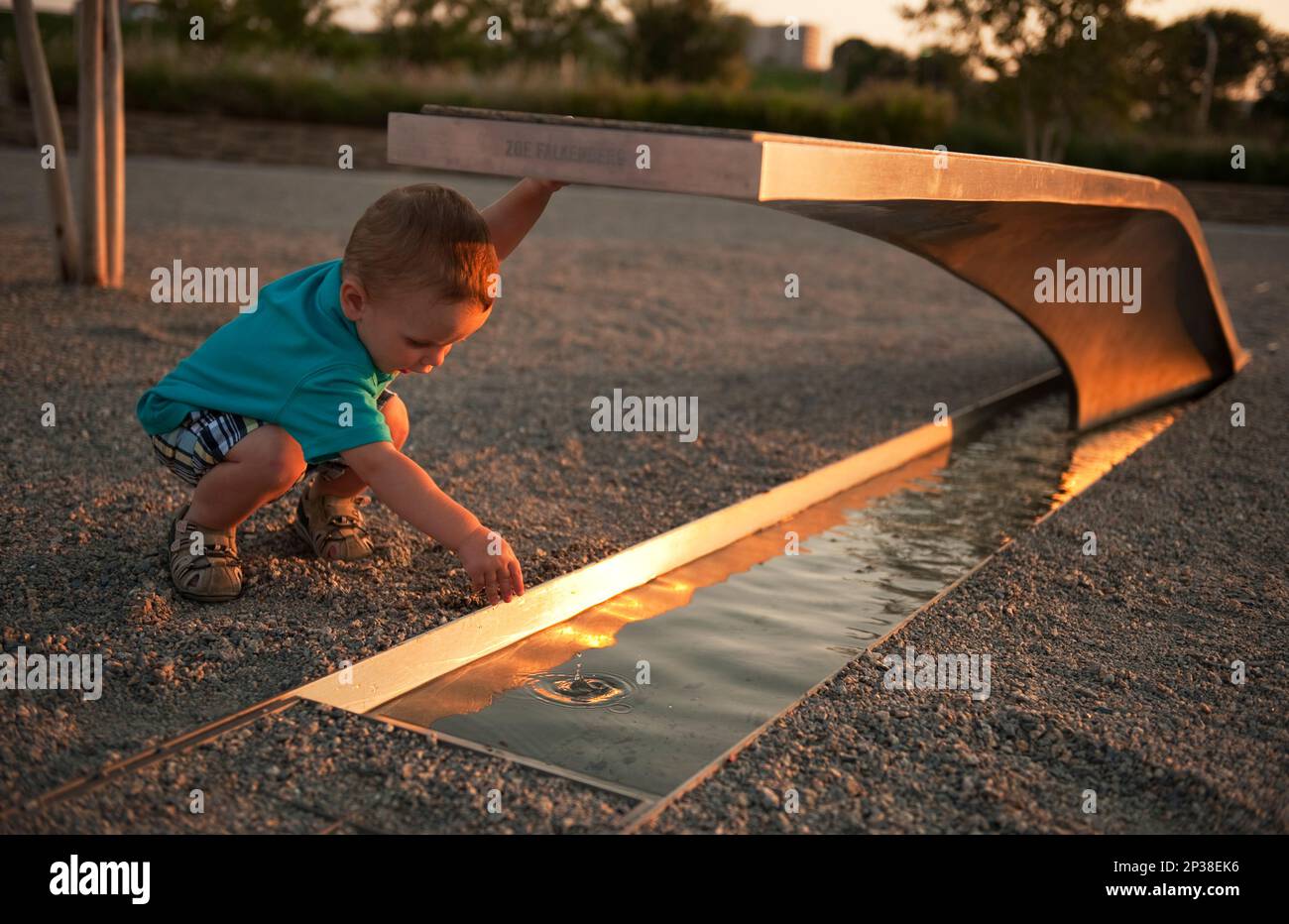 UNITED STATES - SEPTEMBER 01: Oskar Poltorak, 16 months, of Poland ...