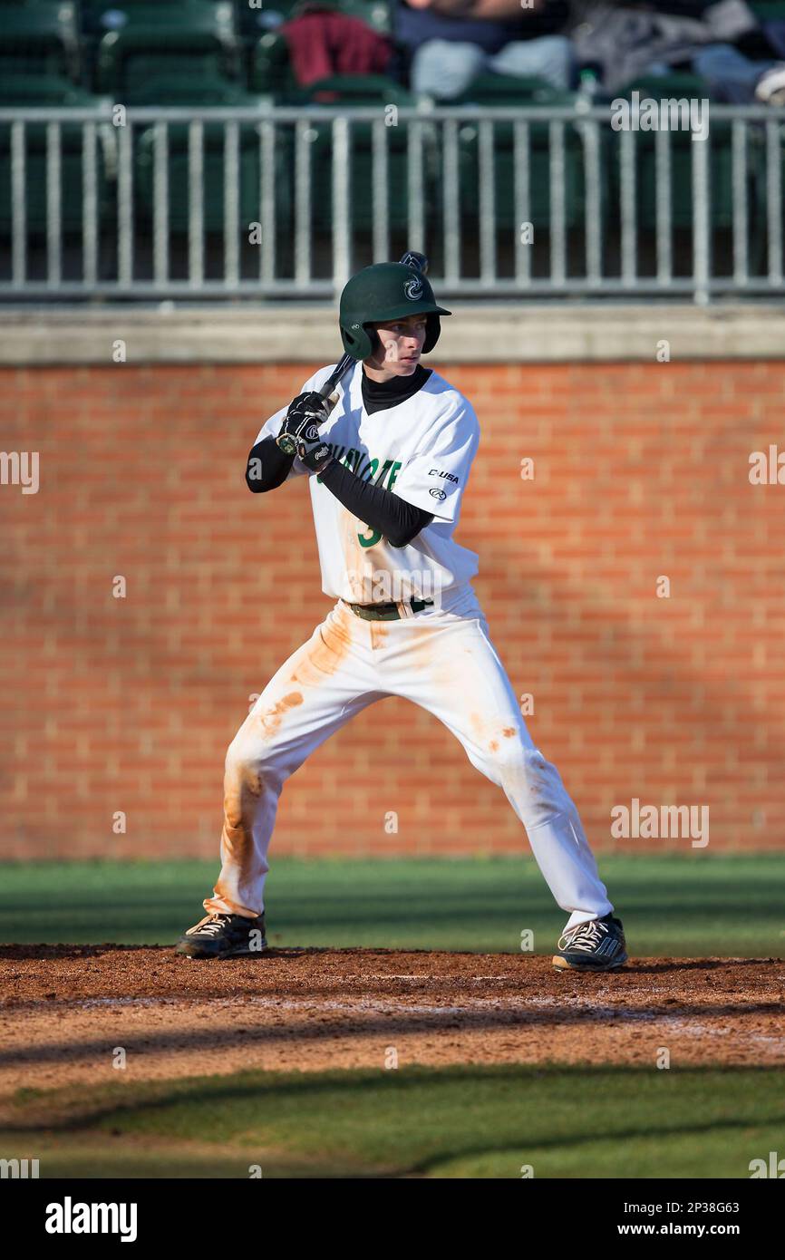 Hunter Jones (33) of the Charlotte 49ers at bat against the Louisiana ...