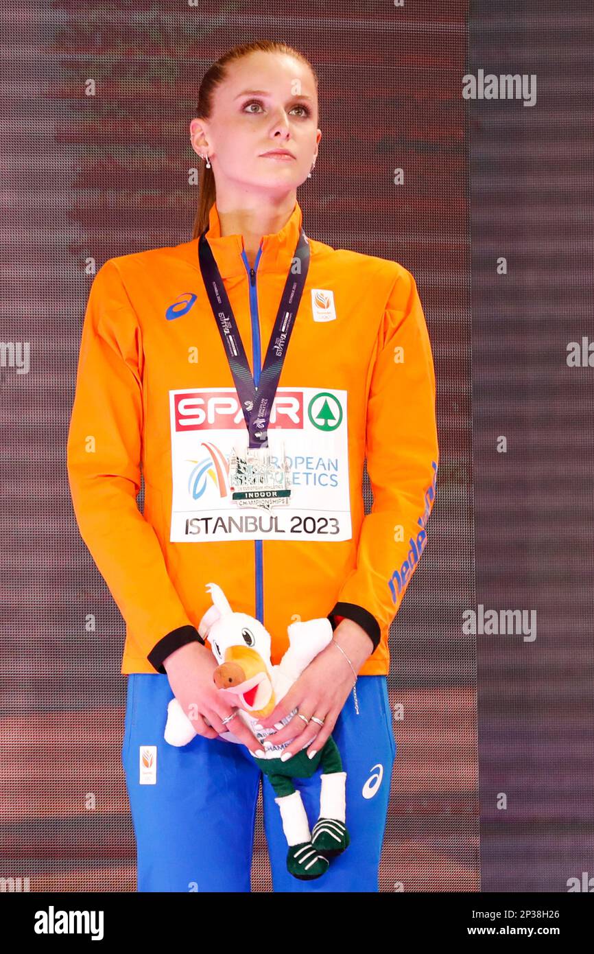 ISTANBUL, TURKEY - MARCH 5: Britt Weerman of the Netherlands competing ...